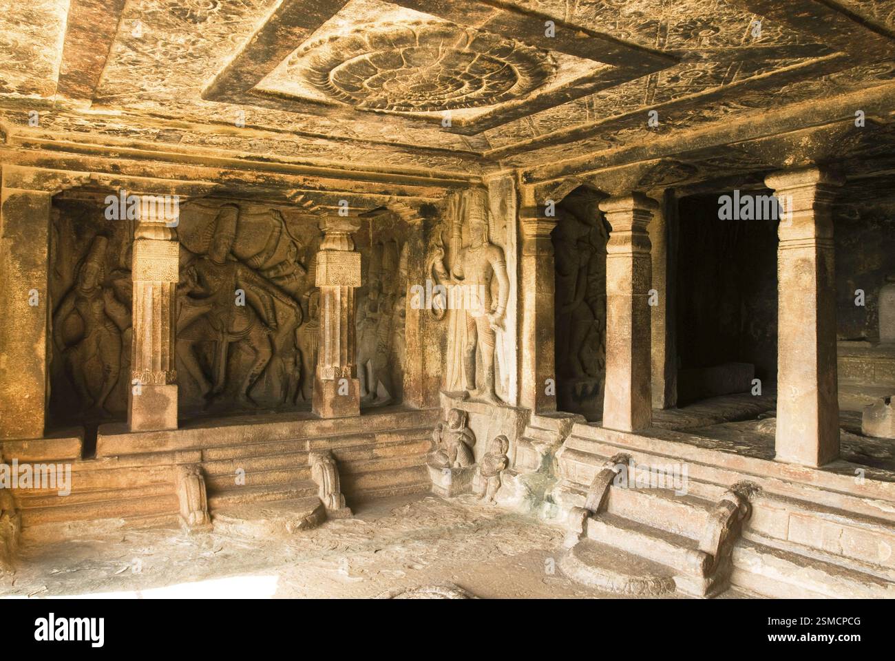 Ravanaphadi cave temple in Aihole, Karnataka, India, Asia Stock Photo ...