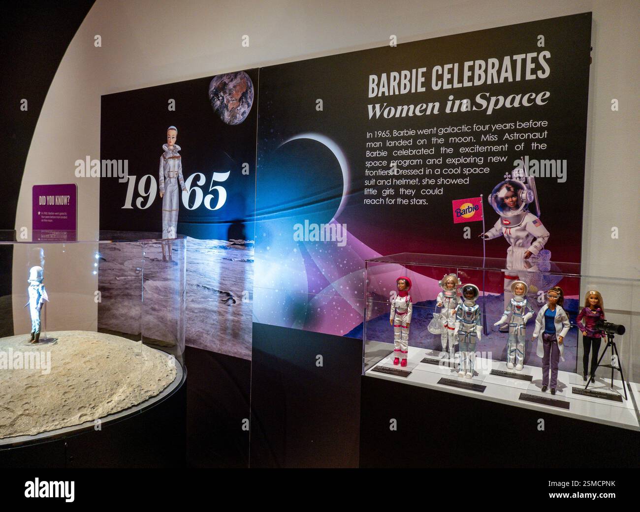 "Barbie: A Cultural Icon" exhibition in the Museum of Arts and Design at Columbus Circle, New ...