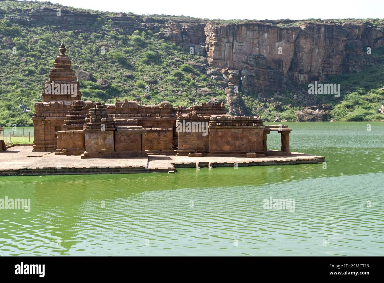 Bhutanatha temple near eastern bank of Agasthya tirtha tank in Badami ...