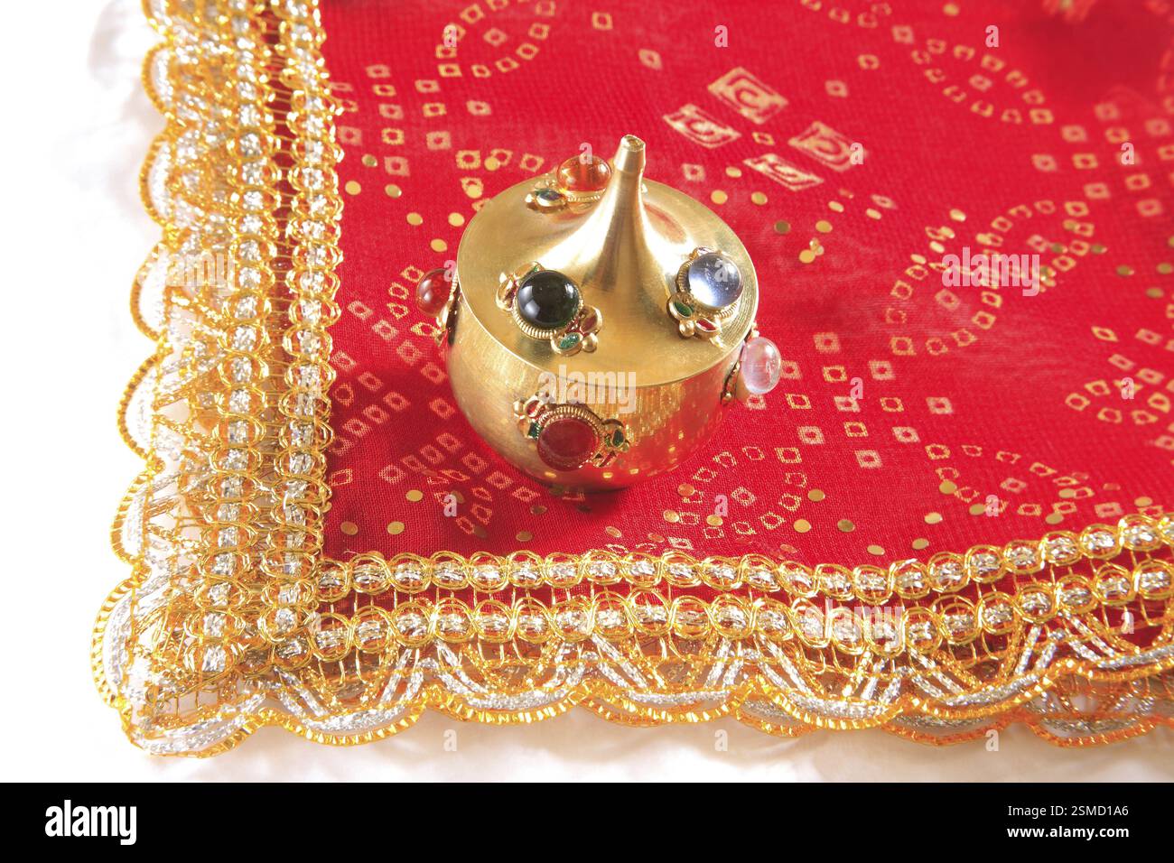 Indian festival Teej celebration procession for goddess Parvati red ...