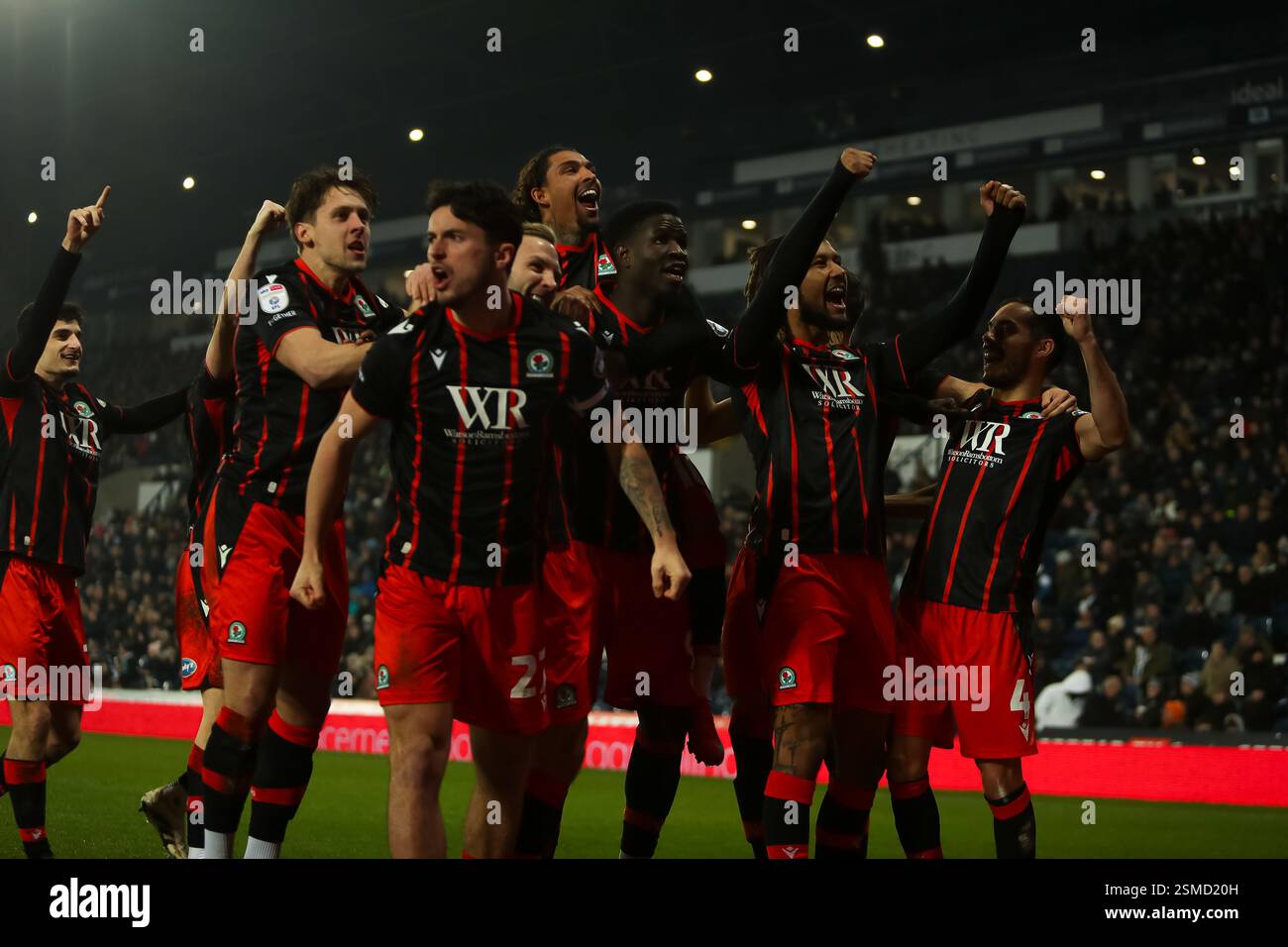 Blackburn Rovers celebrates scoring their team’s first goal to make the ...