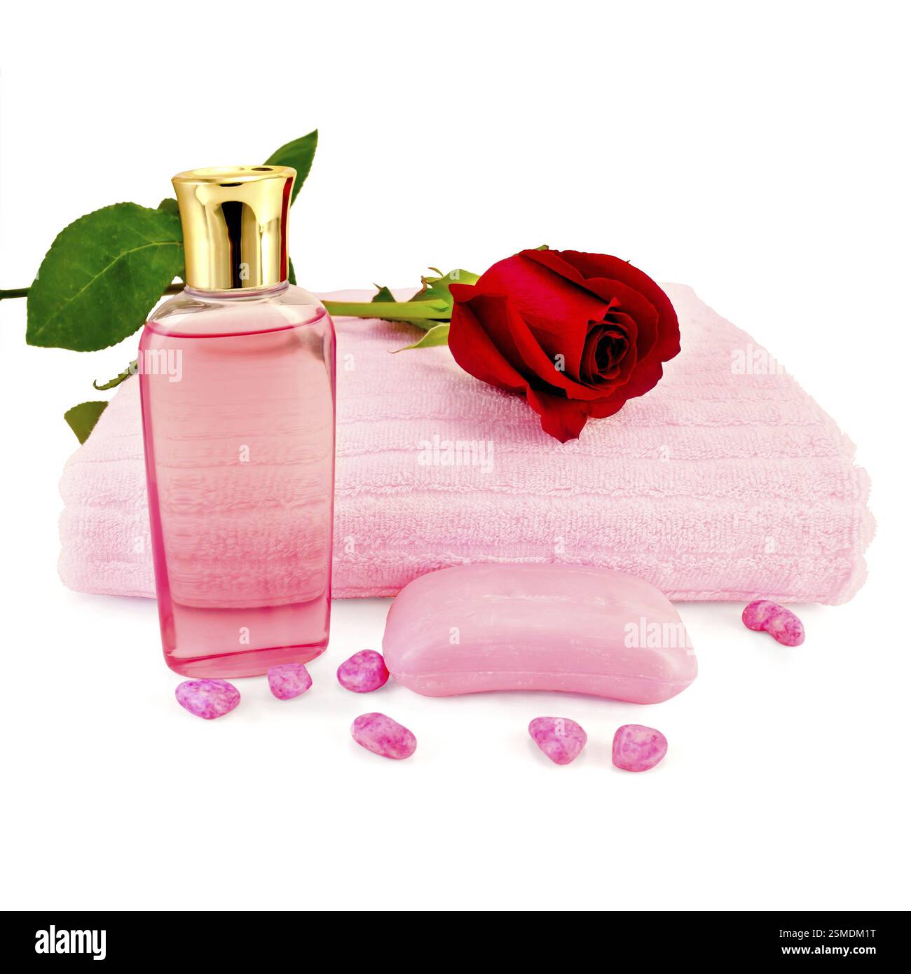 Rose shower gel Cut Out Stock Images & Pictures - Alamy