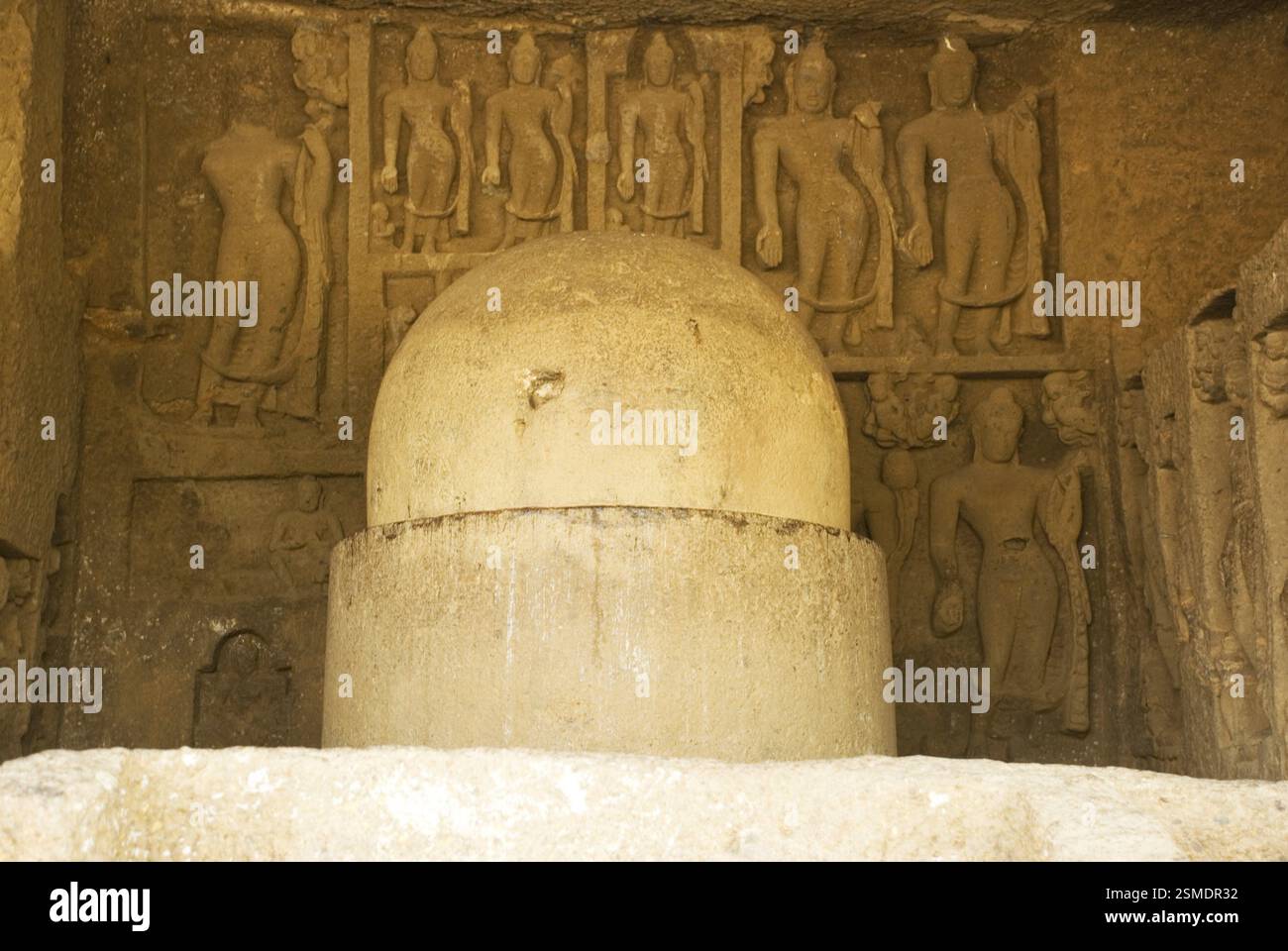 Buddhist Kanheri caves Krishanagiri at Sanjay Gandhi National Park ...