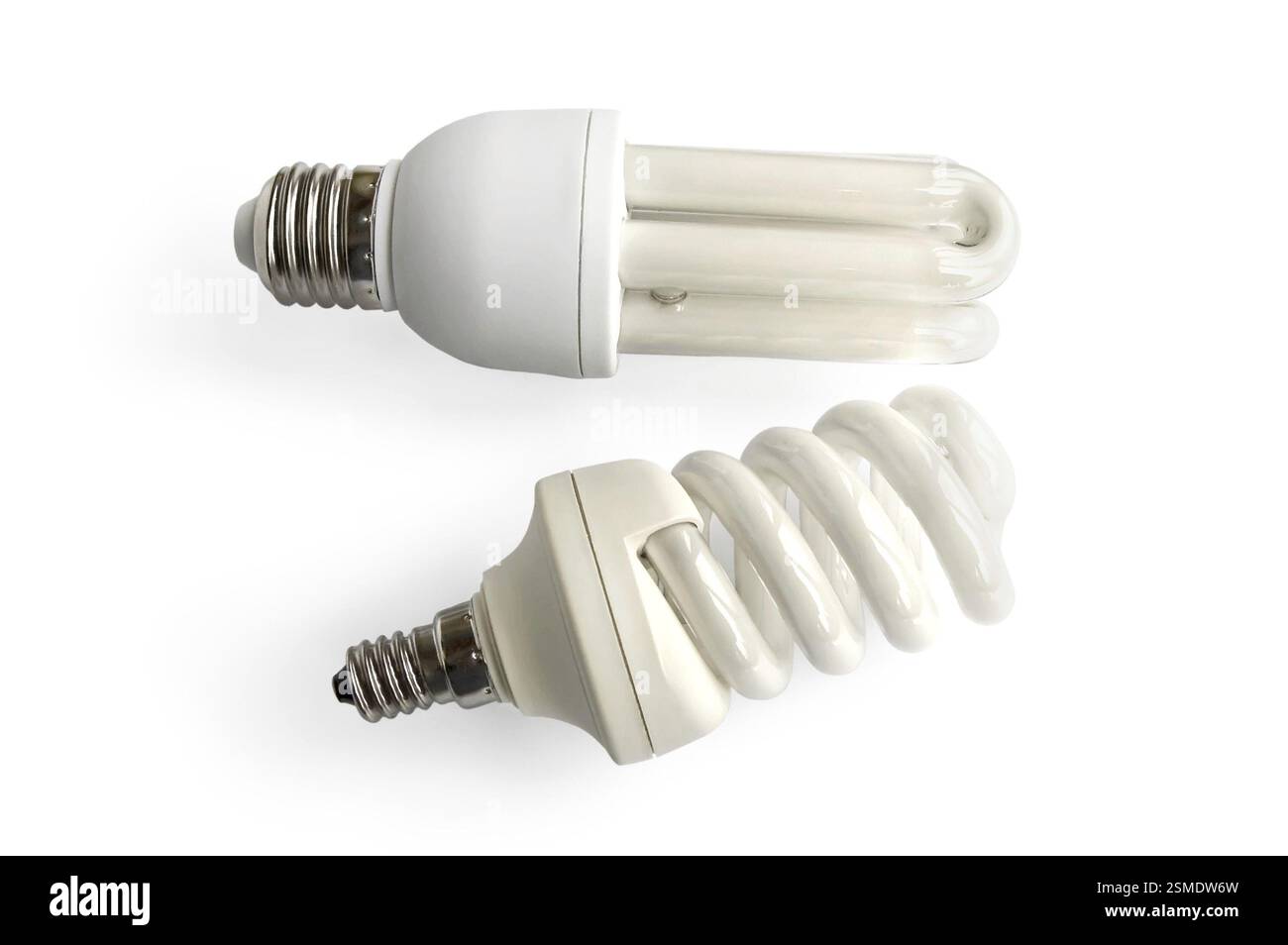 Two different lights isolated on white background Stock Photo - Alamy