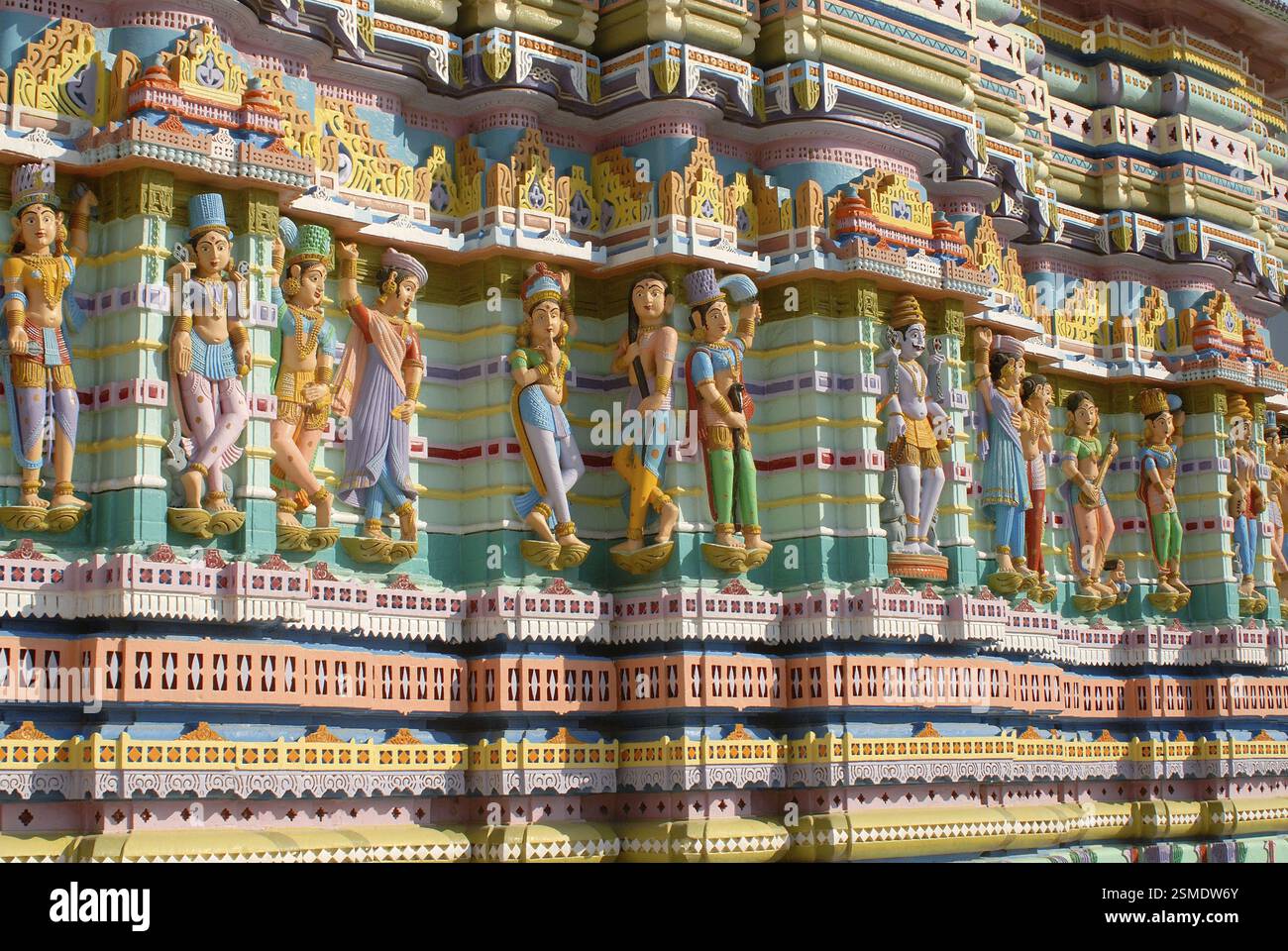 Decorative wall of Jain temple of Jakhau, Jakhau, Kutch, Gujarat, India ...