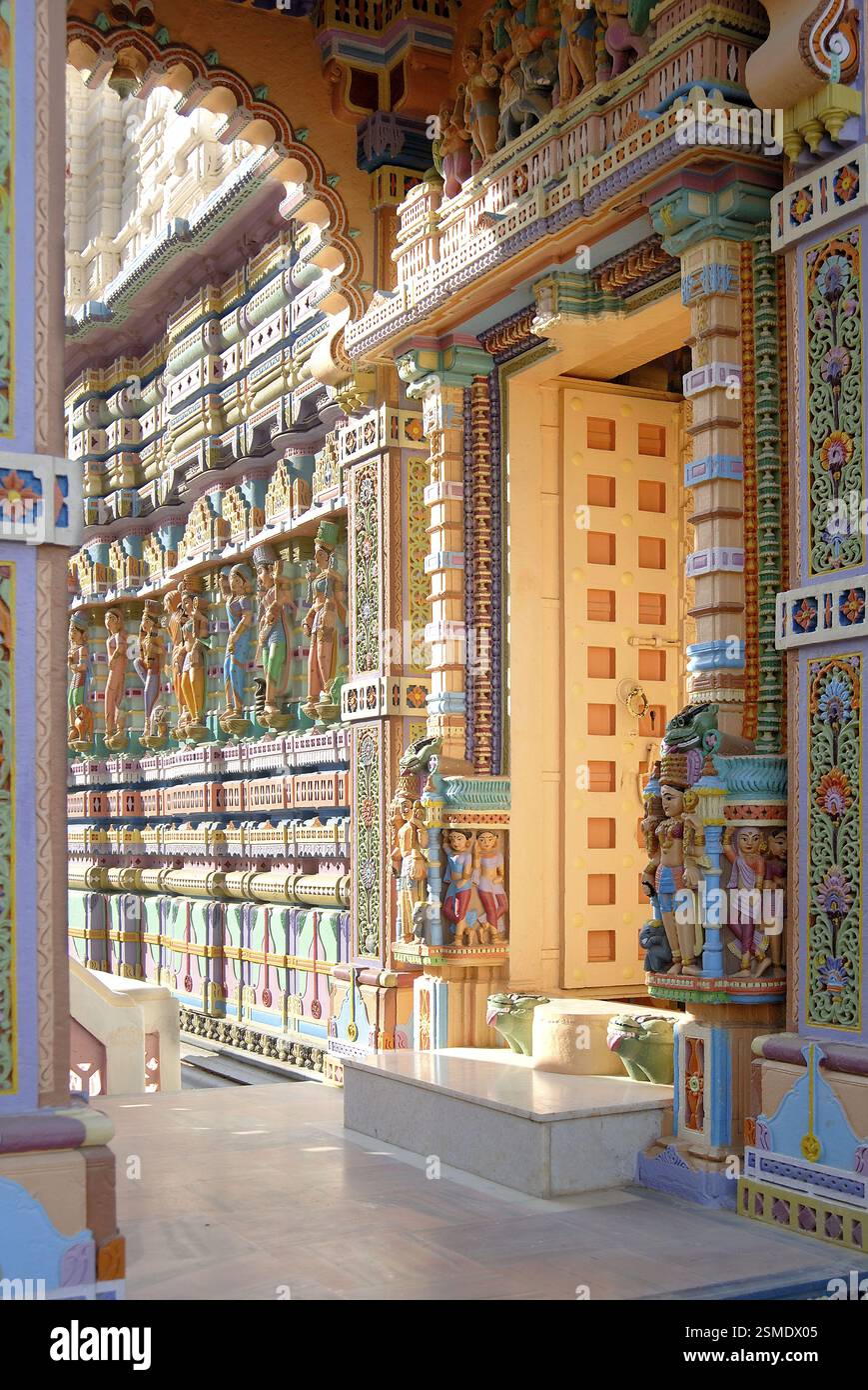 Decorative door of Jain temple at Jakhau, Kutch, Gujarat, India, Asia ...