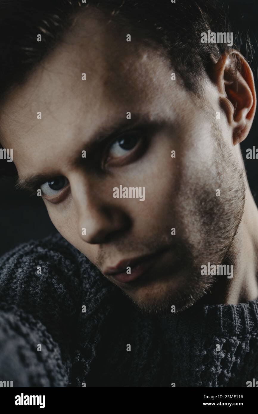 Close up shot man lights hi-res stock photography and images - Alamy