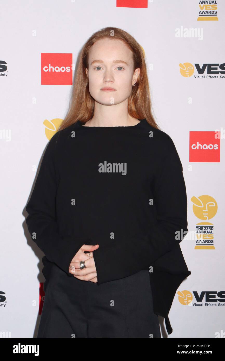 Liv Hewson 02/11/2025 The 23rd Annual VES Awards Arrival held at The ...