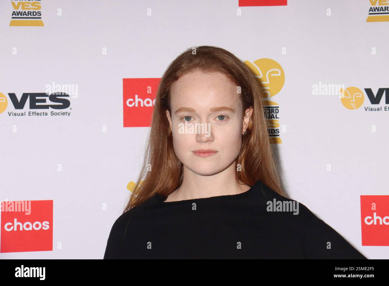 Liv Hewson 02/11/2025 The 23rd Annual VES Awards Arrival held at The ...