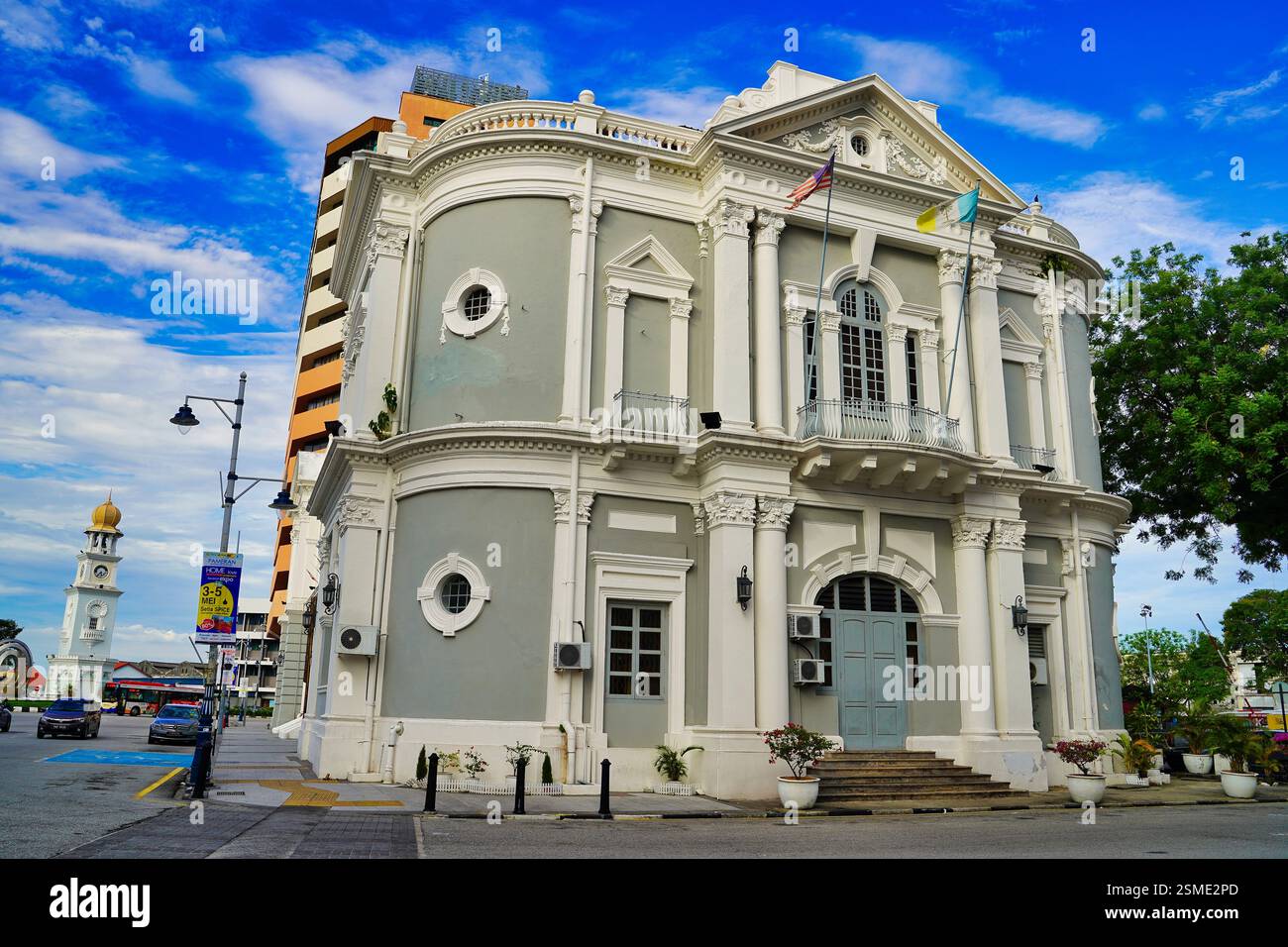 Front view of the colonial era building, Penang Department of Islamic ...