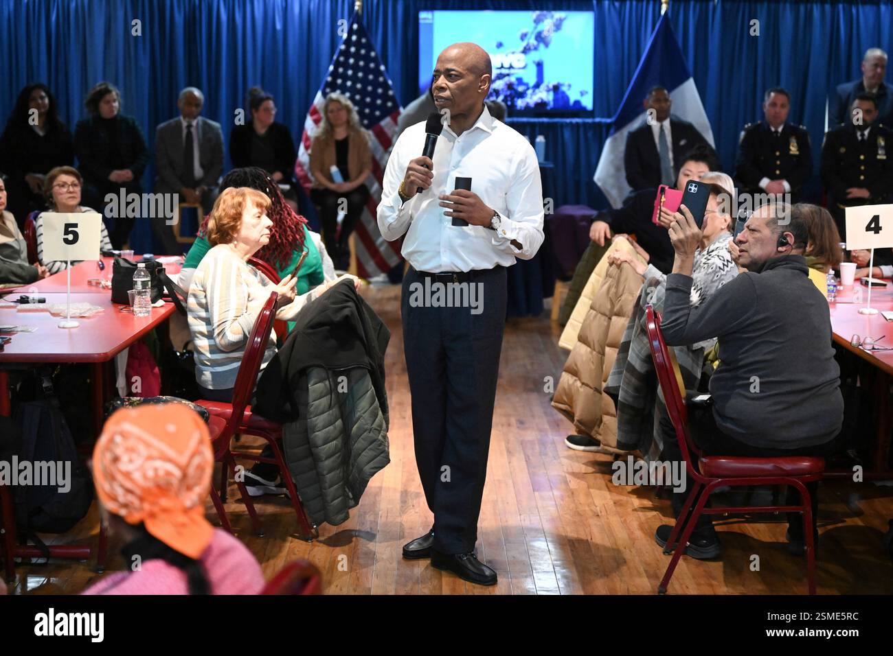 Photo by: NDZ/STAR MAX/IPx 2025 2/12/25 Mayor Eric Adams hosts an older ...
