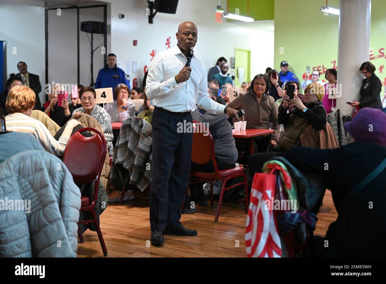 Photo by: NDZ/STAR MAX/IPx 2025 2/12/25 Mayor Eric Adams hosts an older ...