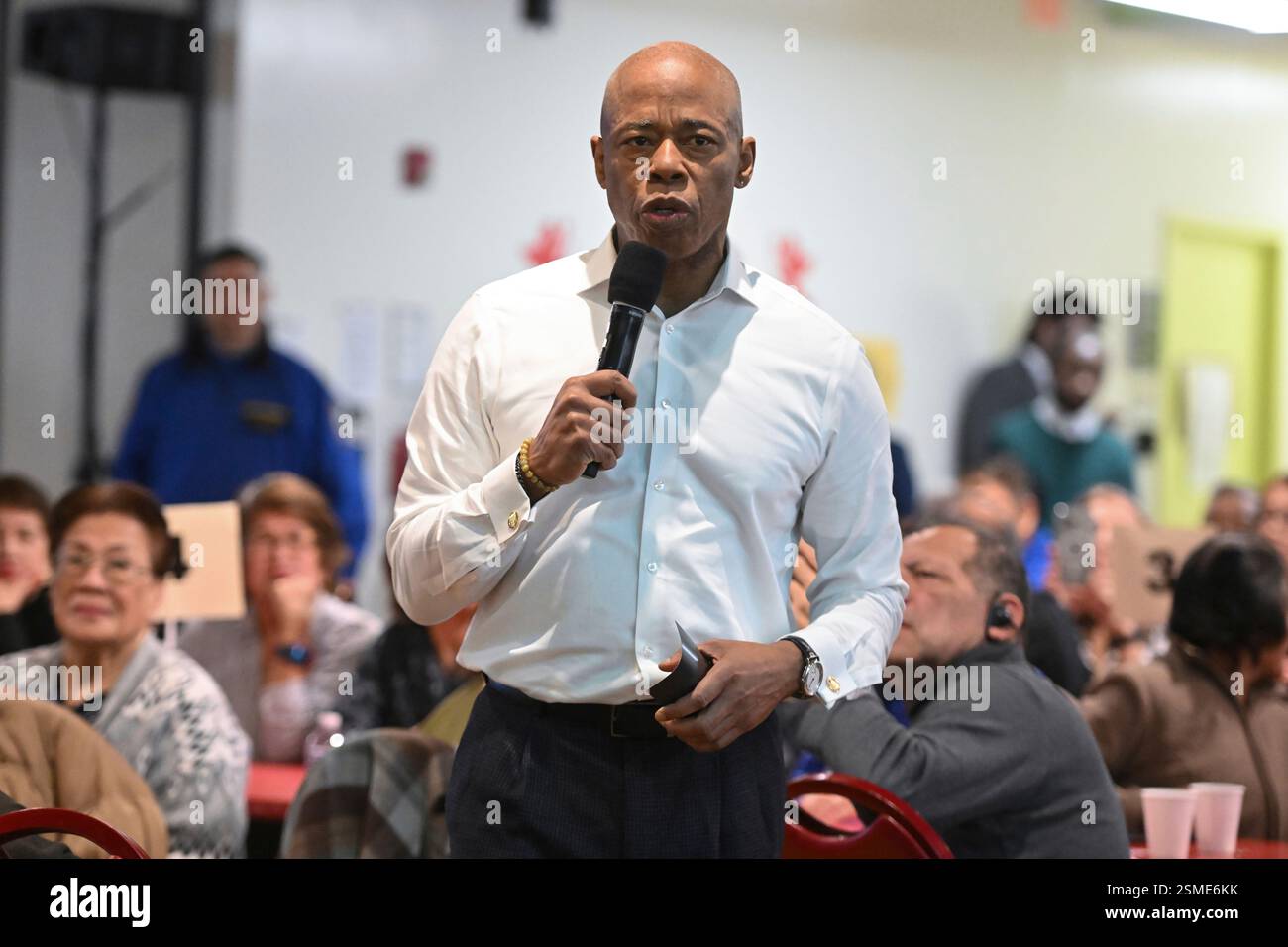 Photo by: NDZ/STAR MAX/IPx 2025 2/12/25 Mayor Eric Adams hosts an older ...