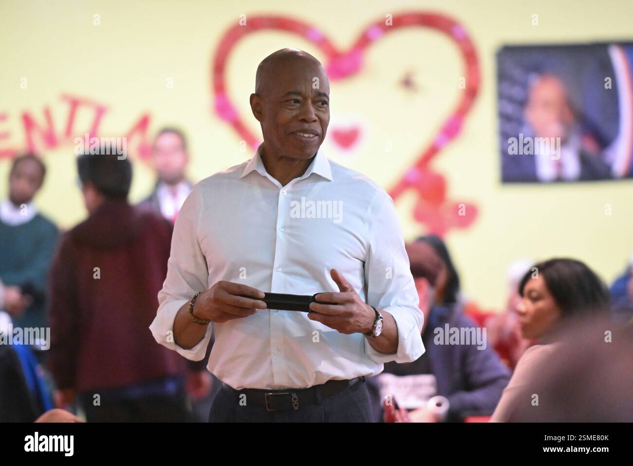 Photo by: NDZ/STAR MAX/IPx 2025 2/12/25 Mayor Eric Adams hosts an older ...