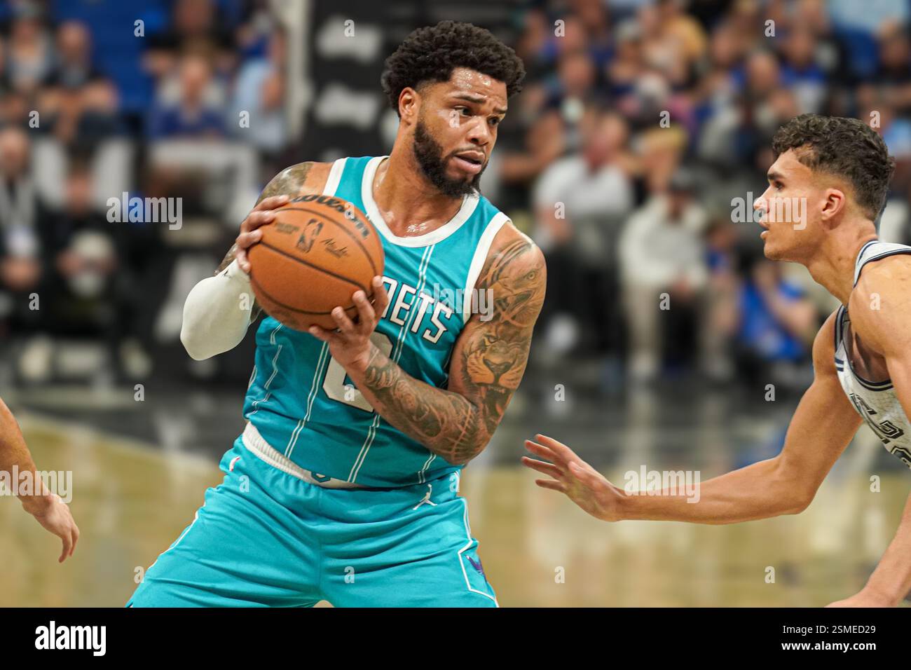 Orlando, Florida, USA, February 12, 2025, Charlotte Hornets forward ...