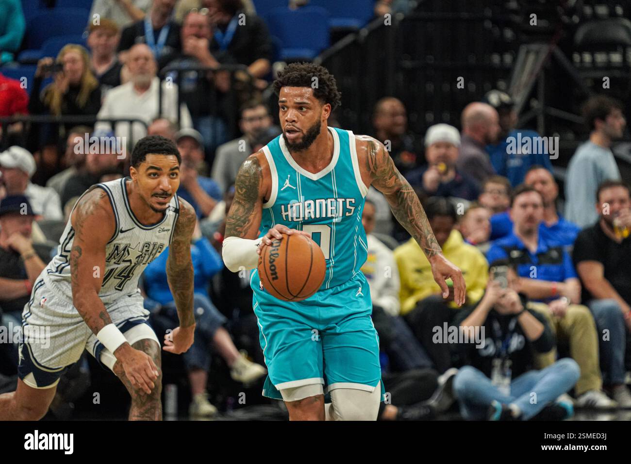 Orlando, Florida, USA, February 12, 2025, Charlotte Hornets forward ...