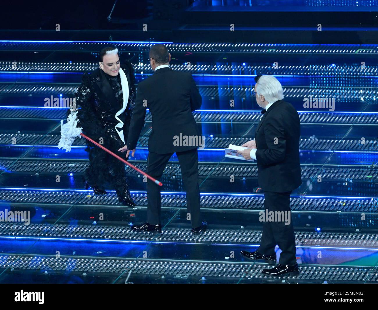 Sanremo, 75th Italian Song Festival 2025 - Second Evening. In the photo ...