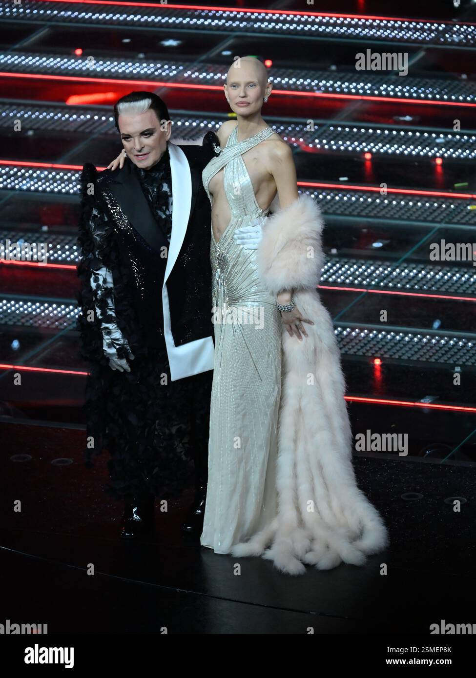 Sanremo, 75th Italian Song Festival 2025 - Second Evening. In the photo ...