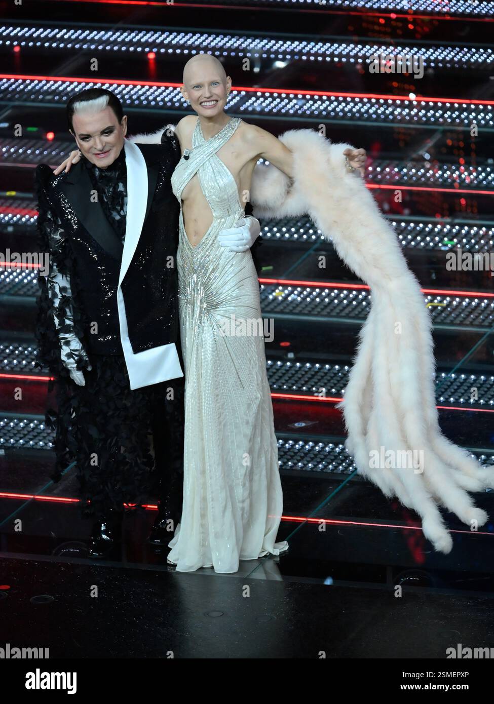 Sanremo, 75th Italian Song Festival 2025 - Second Evening. In the photo ...