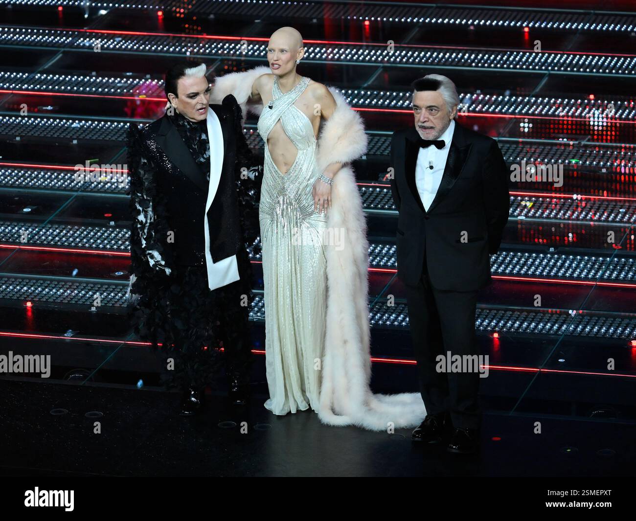 Sanremo, 75th Italian Song Festival 2025 - Second Evening. In the photo ...