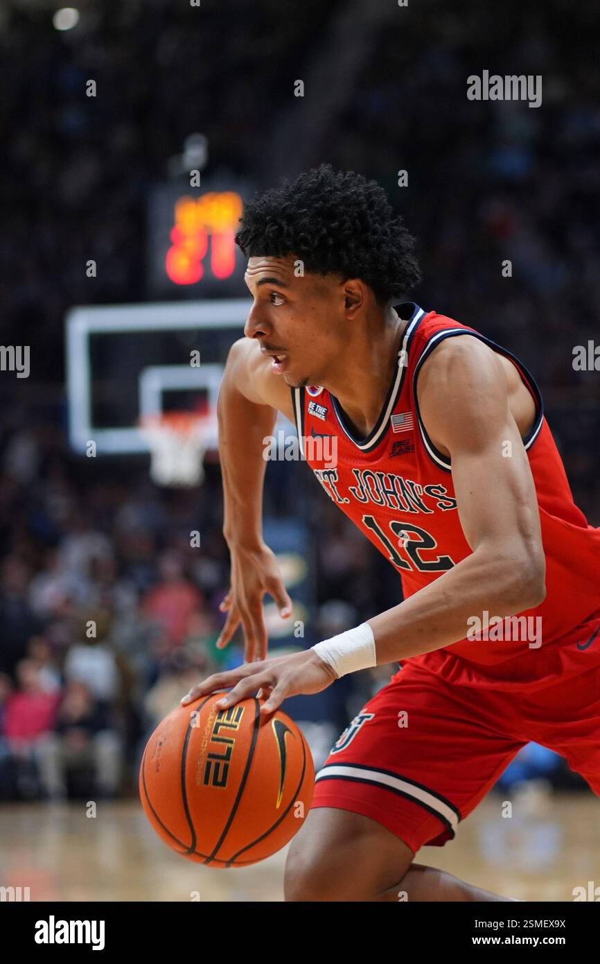 St. John's RJ Luis Jr. plays during an NCAA college basketball game ...