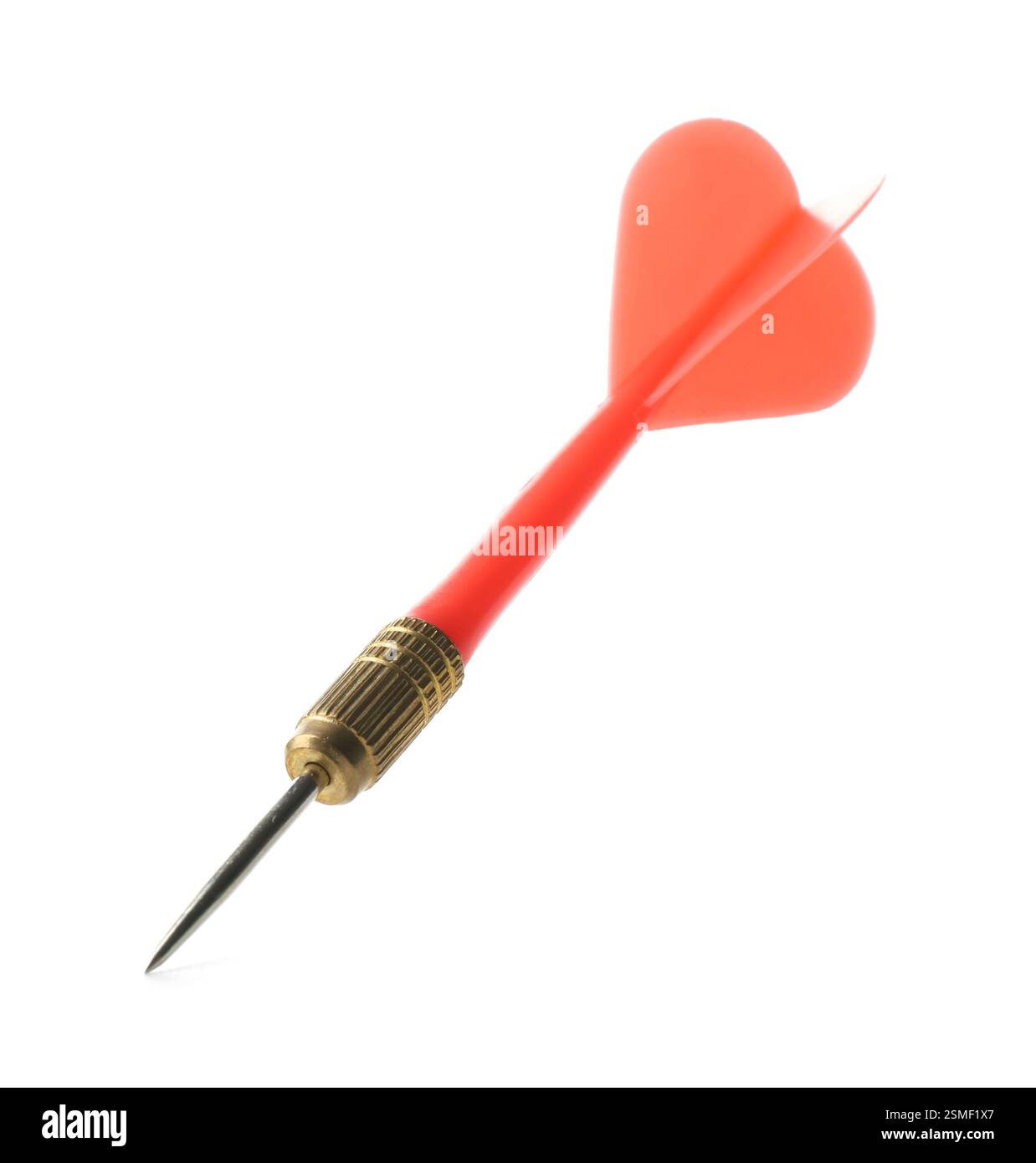 One red dart arrow in air isolated on white Stock Photo - Alamy