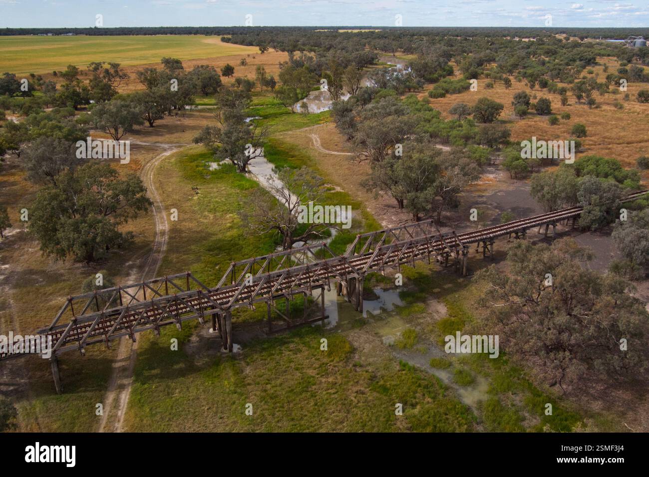 The Two Mile Creek Railway Bridge is one of only three remaining Howe ...