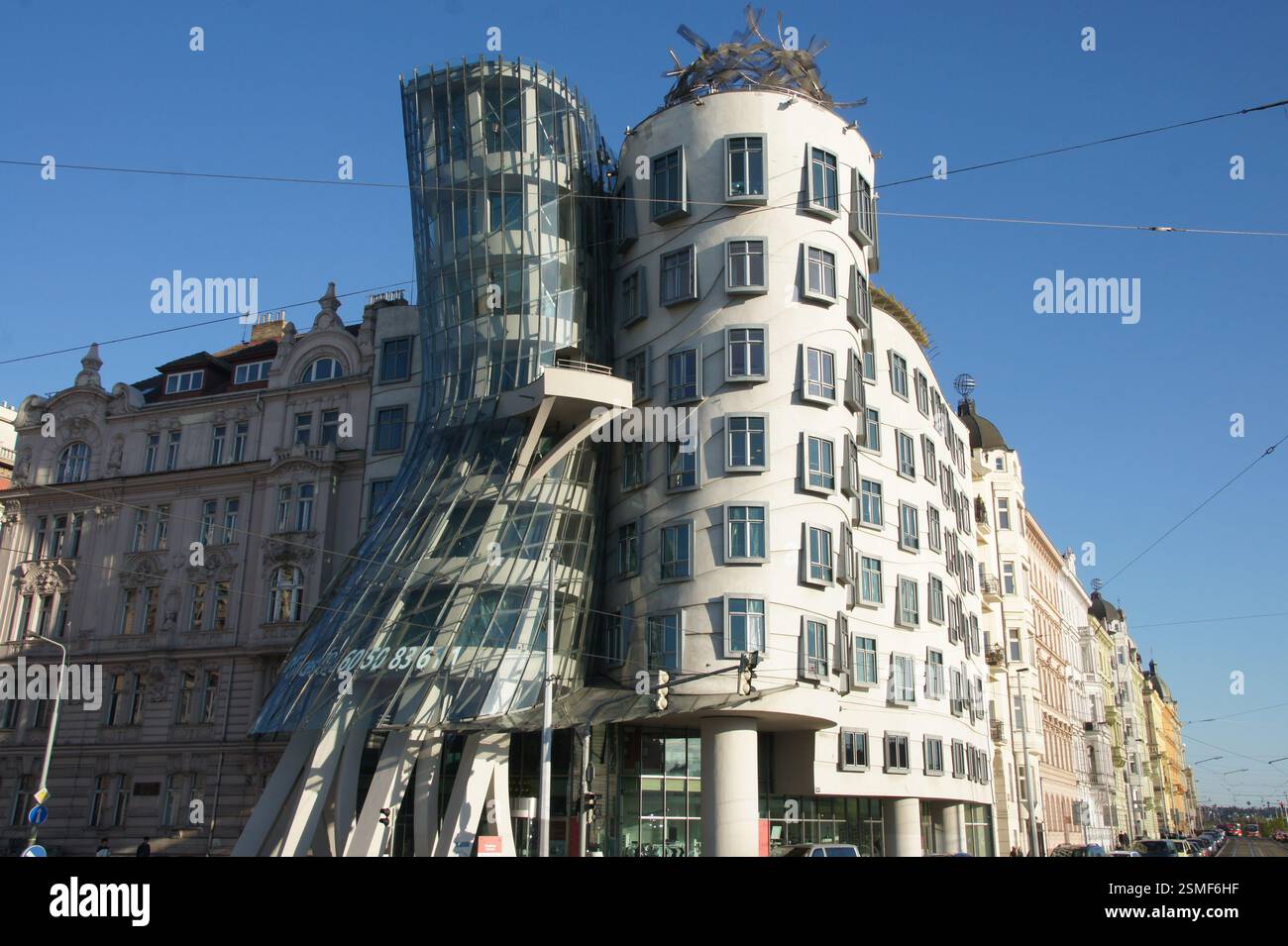 Dancing House, a modern architectural marvel in the Czech Republic, is ...