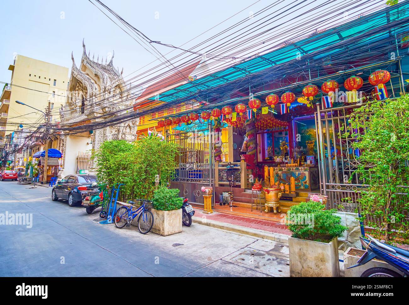 BANGKOK, THAILAND - MAY 12, 2019: The open Guan Yin Shrine of Wat Kanma ...