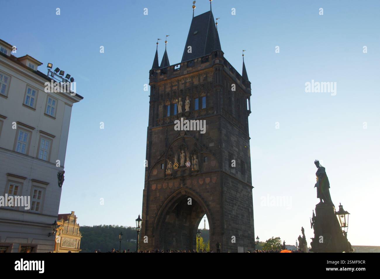 Old Town Bridge Tower Gothic architecture ornate details iconic ...