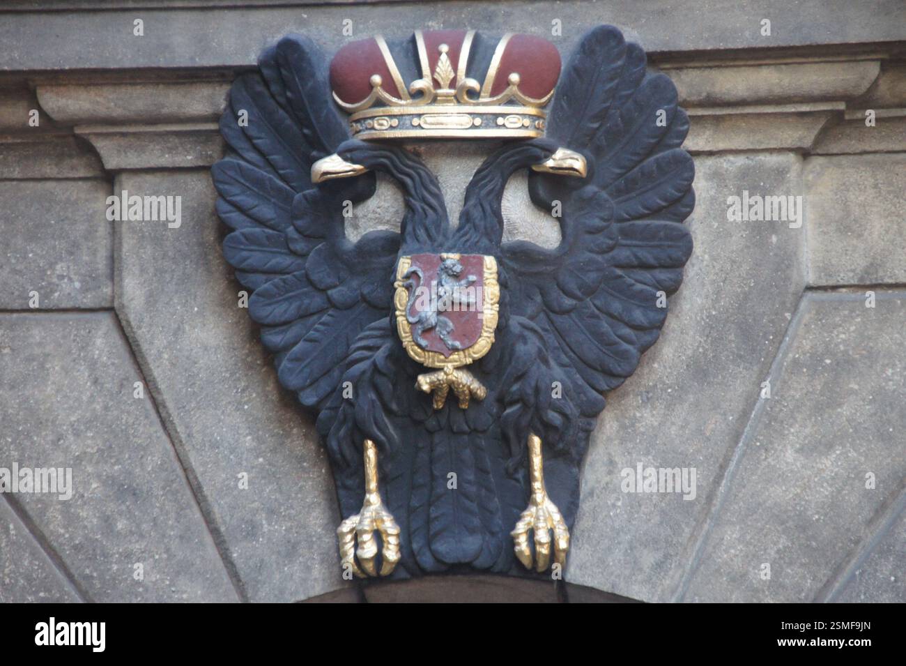 Double-headed eagle sculpture, a symbol of power and authority in the ...