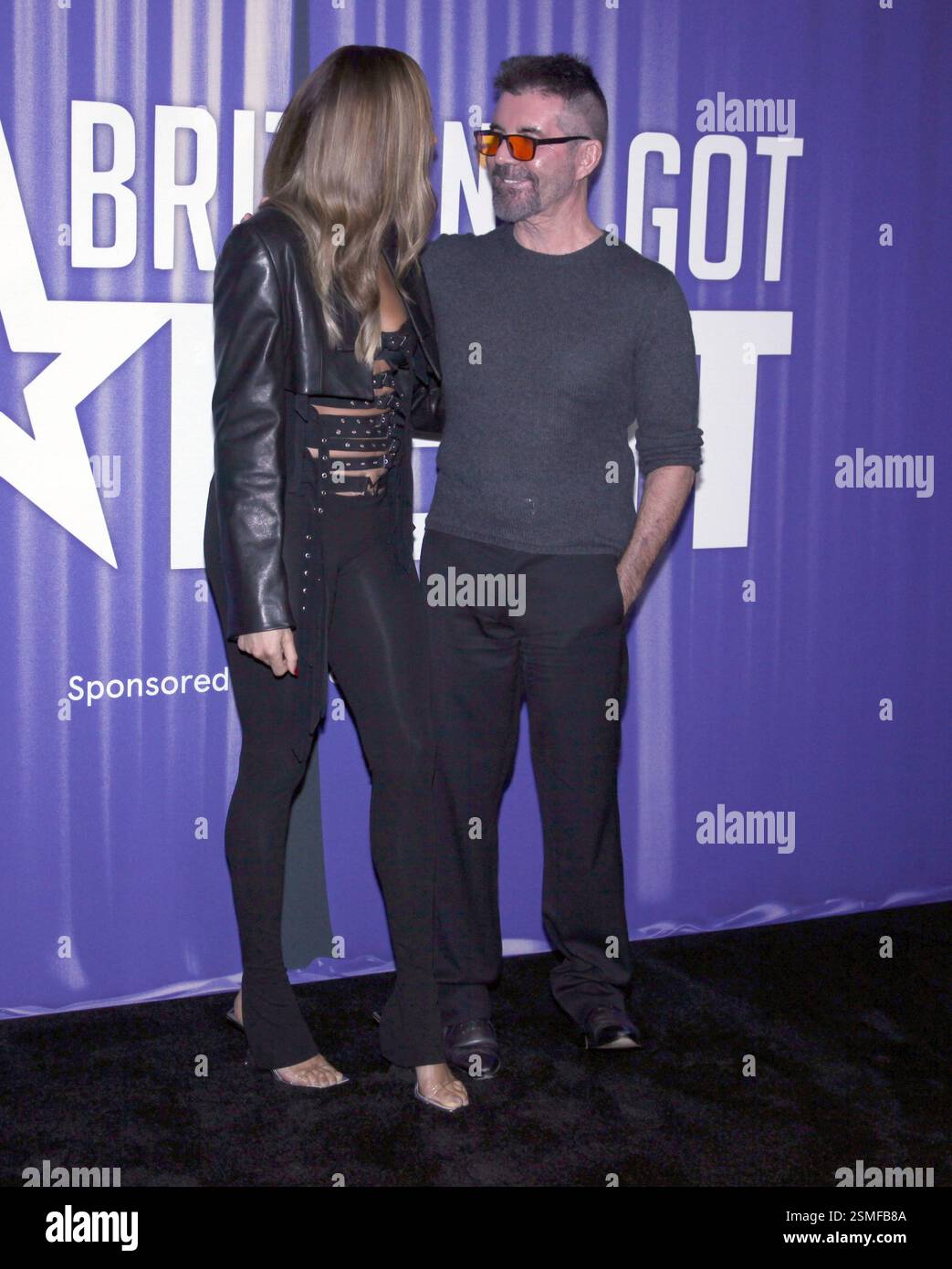 London, UK. Alesha Dixon and Simon Cowell at the Britain’s Got Talent ...