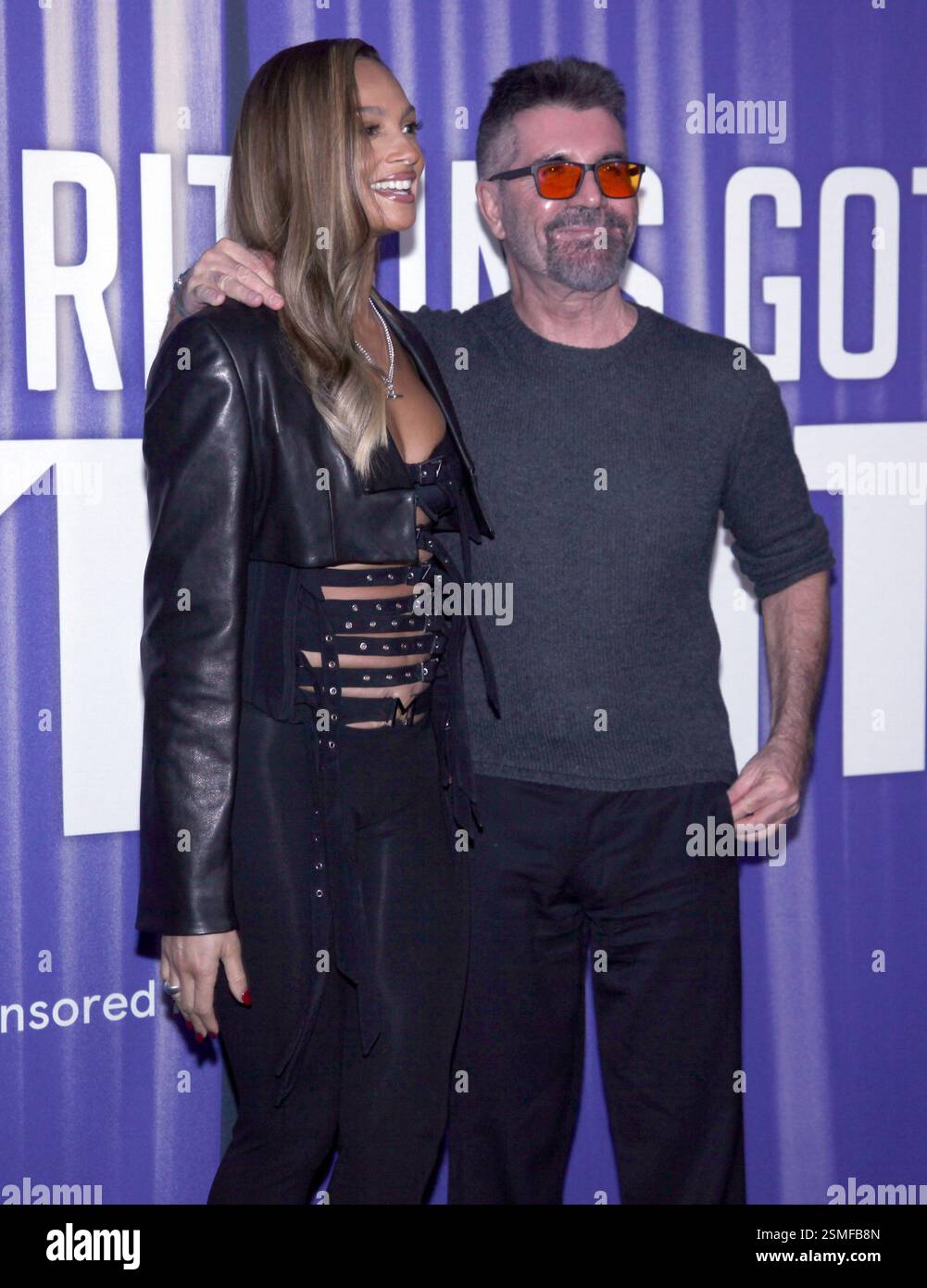 London, UK. Alesha Dixon and Simon Cowell at the Britain’s Got Talent ...