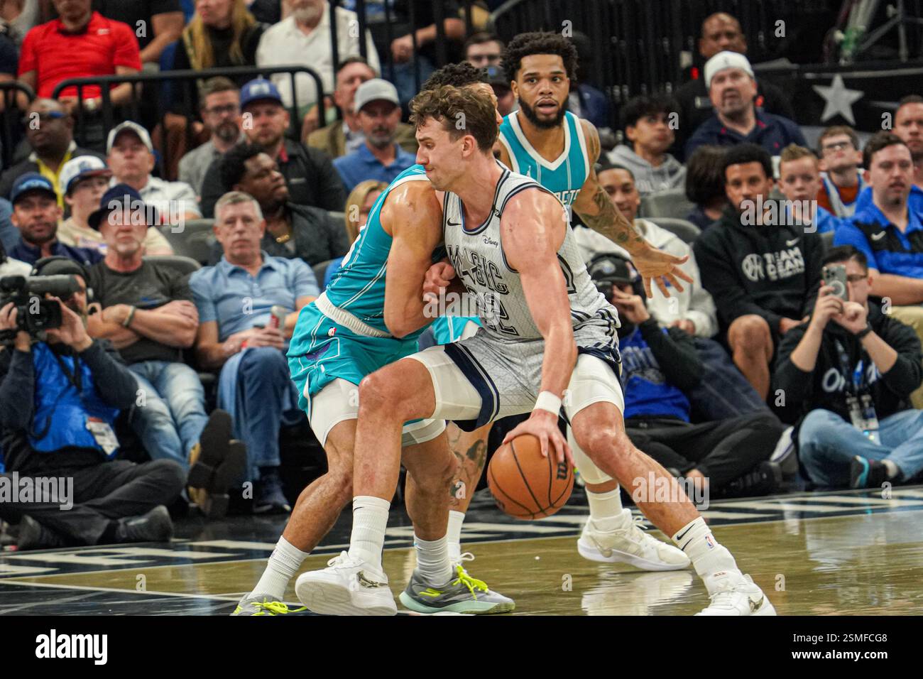 Orlando, Florida, USA, February 12, 2025, Orlando Magic forward Franz ...