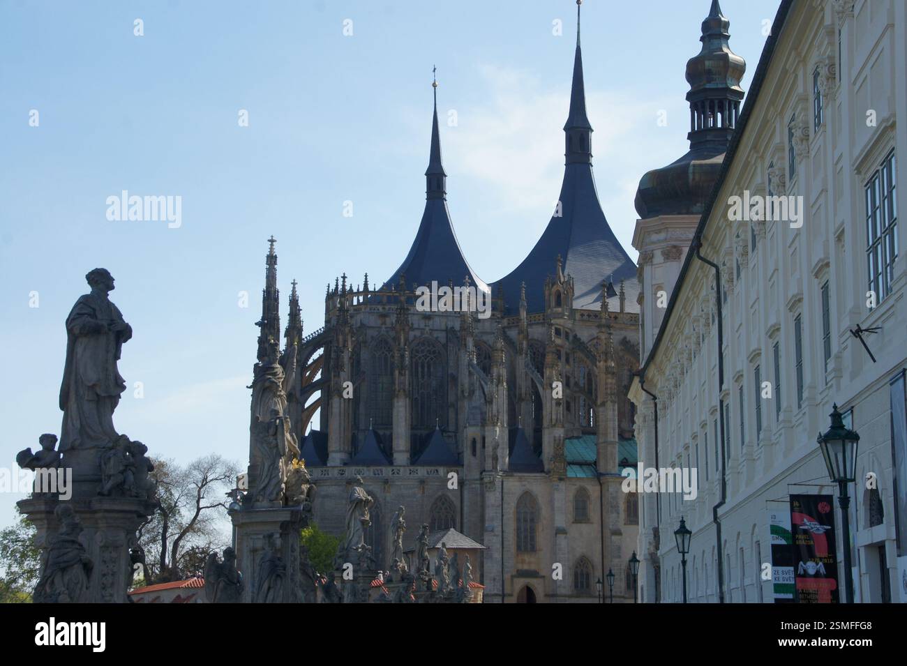 St Barbara's Cathedral, Czech Republic, Gothic architecture with ornate ...