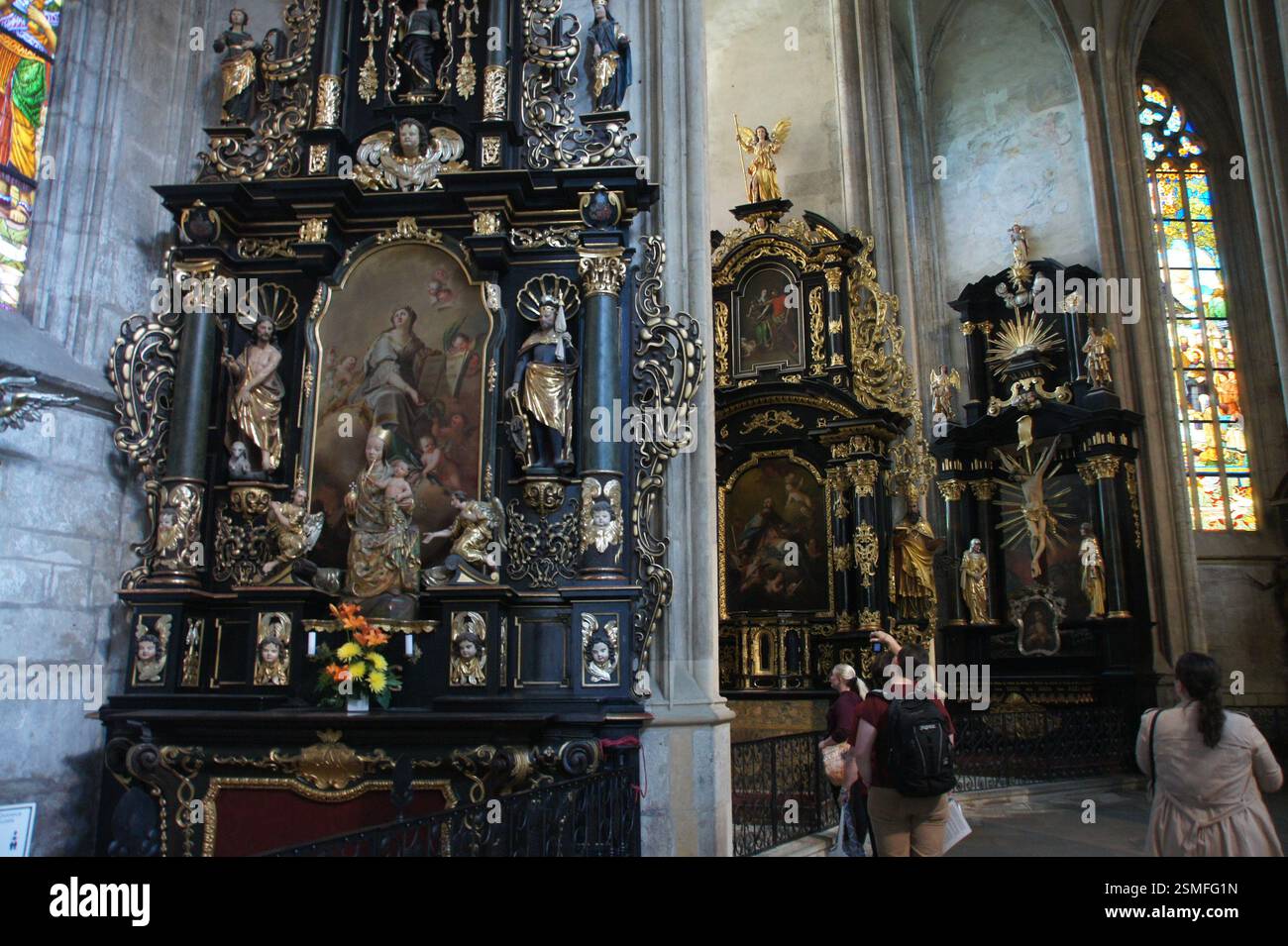 St Barbara's Cathedral, Czech Republic, is a Gothic Revival style ...