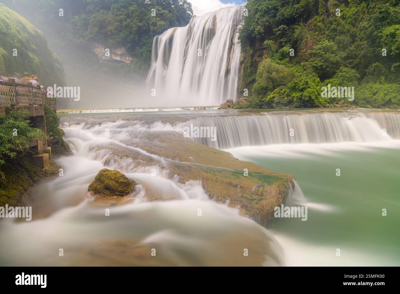 Huangguoshu Waterfall in Anshun, Guizhou province, blurry water, long ...