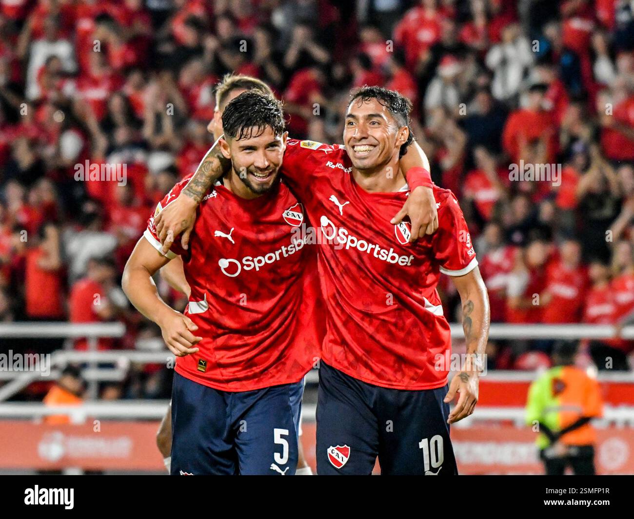 Buenos Aires, Argentina. February 12, 2025. Luciano Cabral celebrates ...