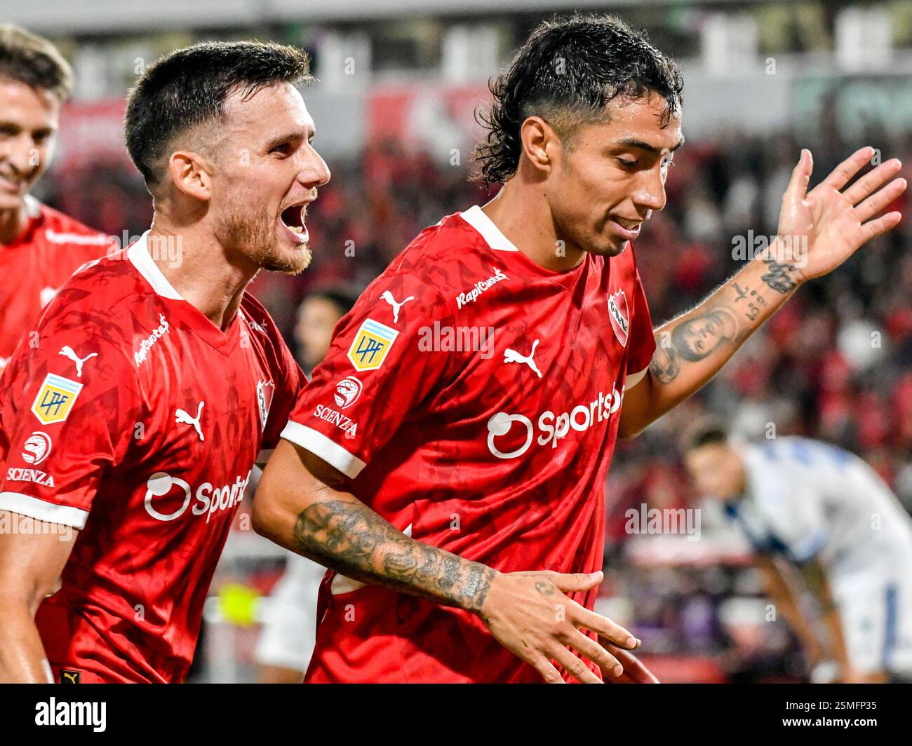 Buenos Aires, Argentina. February 12, 2025. Luciano Cabral celebrates ...