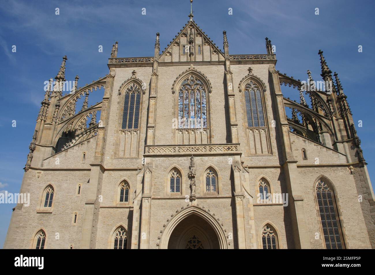St Barbara's Cathedral, Kutná Hora, Czech Republic. Gothic architecture ...