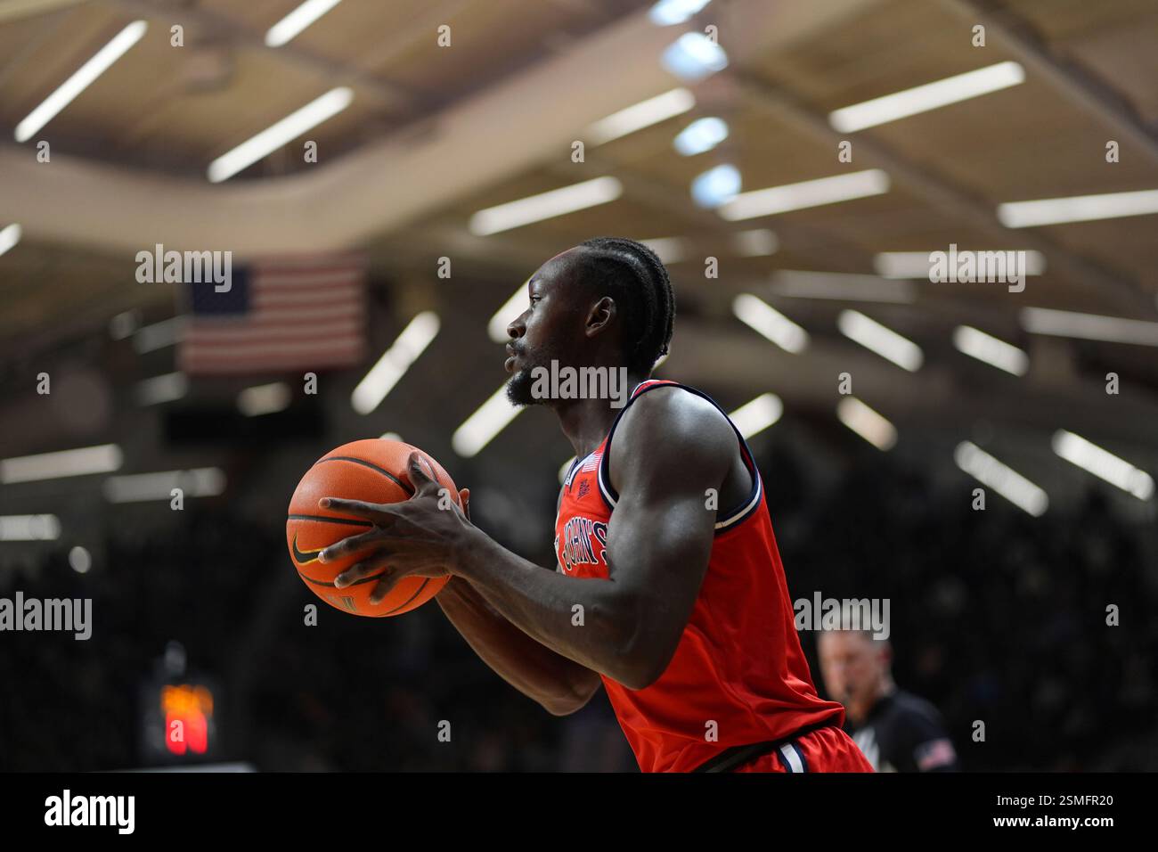 St. John's Sadiku Ibine Ayo plays during an NCAA college basketball ...