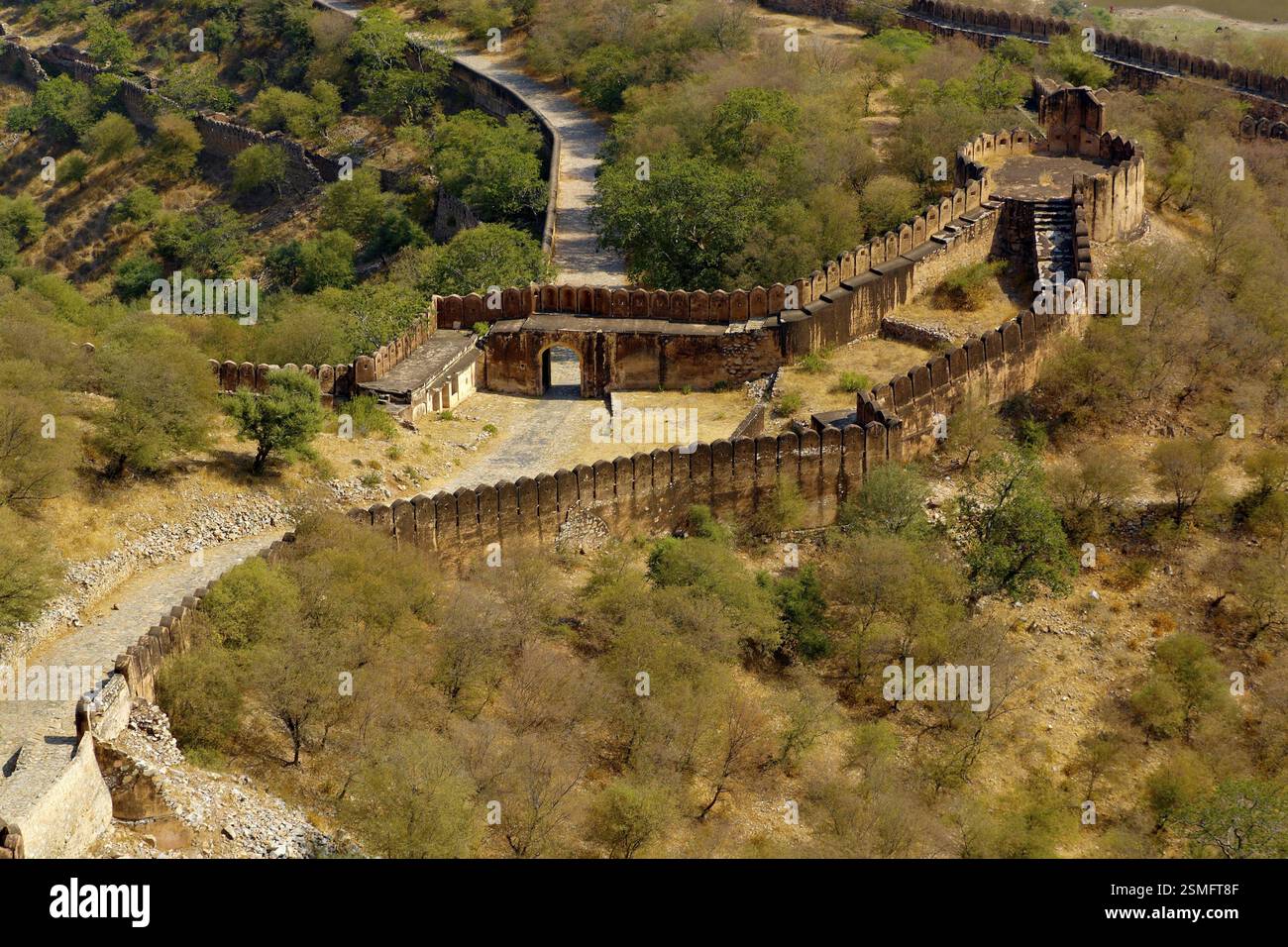 Aerial view of fort, Rajasthan, India, Asia Stock Photo - Alamy