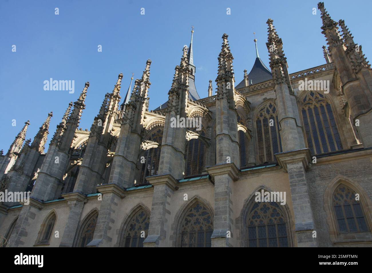 St Barbara's Cathedral, Kutná Hora, Czech Republic. Gothic architecture ...