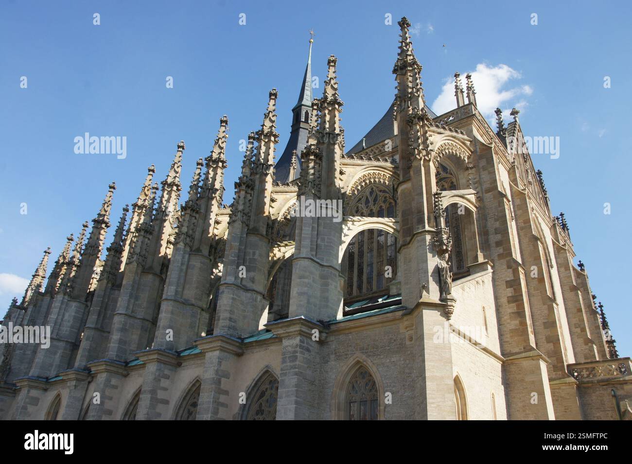 St Barbara's Cathedral, Kutná Hora, Czech Republic. Gothic architecture ...