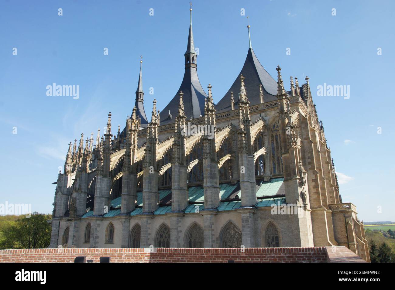 St Barbara's Cathedral, a stunning Gothic architecture with ornate ...