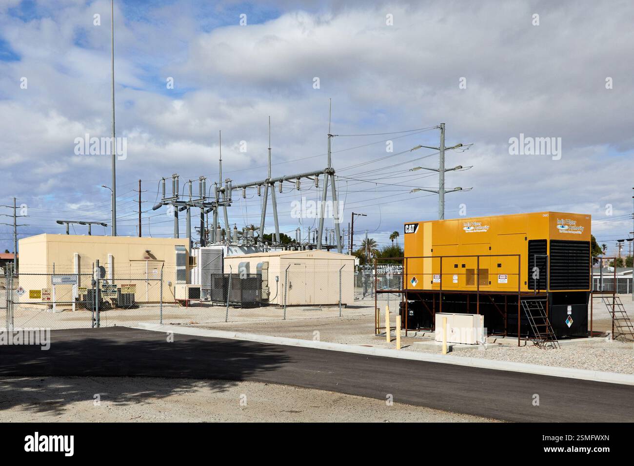 Indio, California, USA. 12th Feb, 2025. The IID Carreon Substation is ...