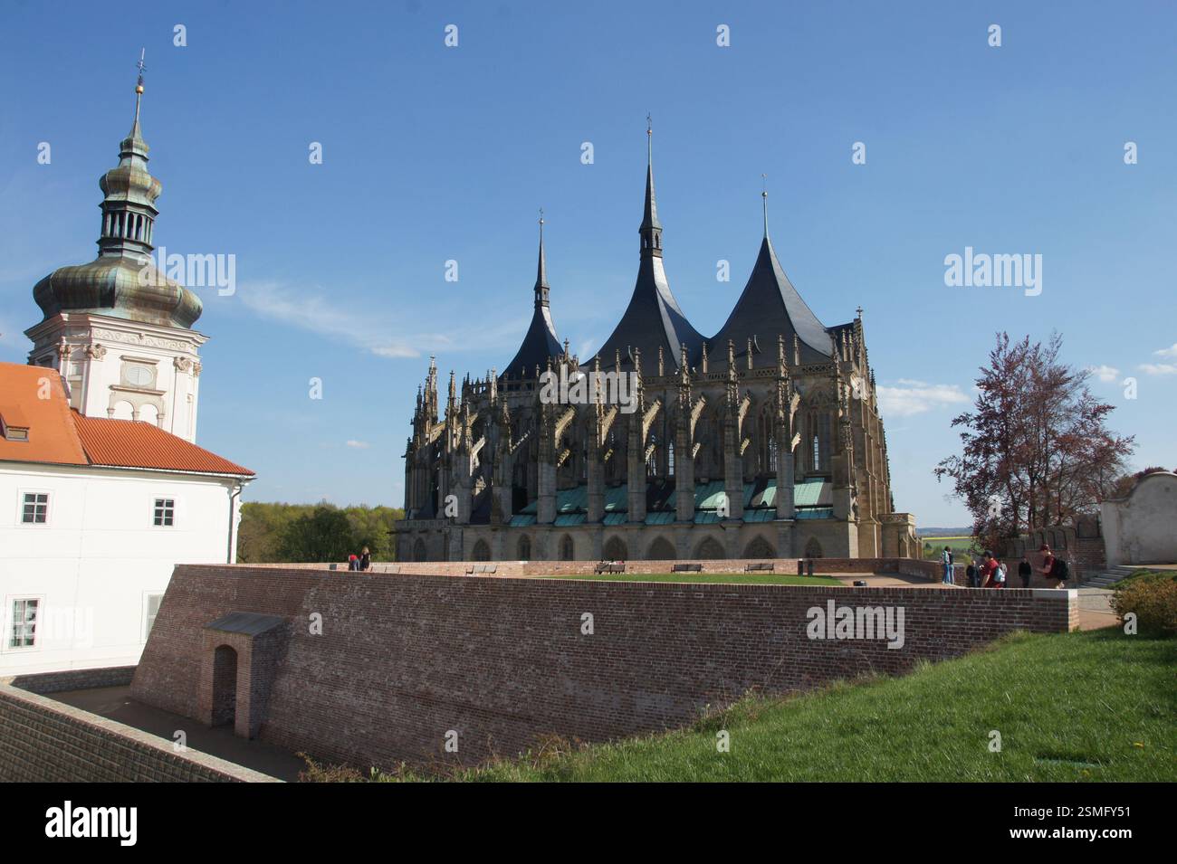 St Barbara's Cathedral, Kutná Hora, Czech Republic. Gothic architecture ...
