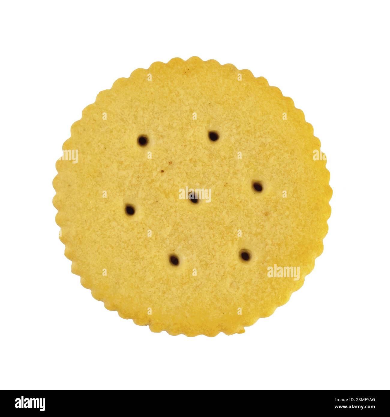 One cracker cookies isolated on white background Stock Photo - Alamy