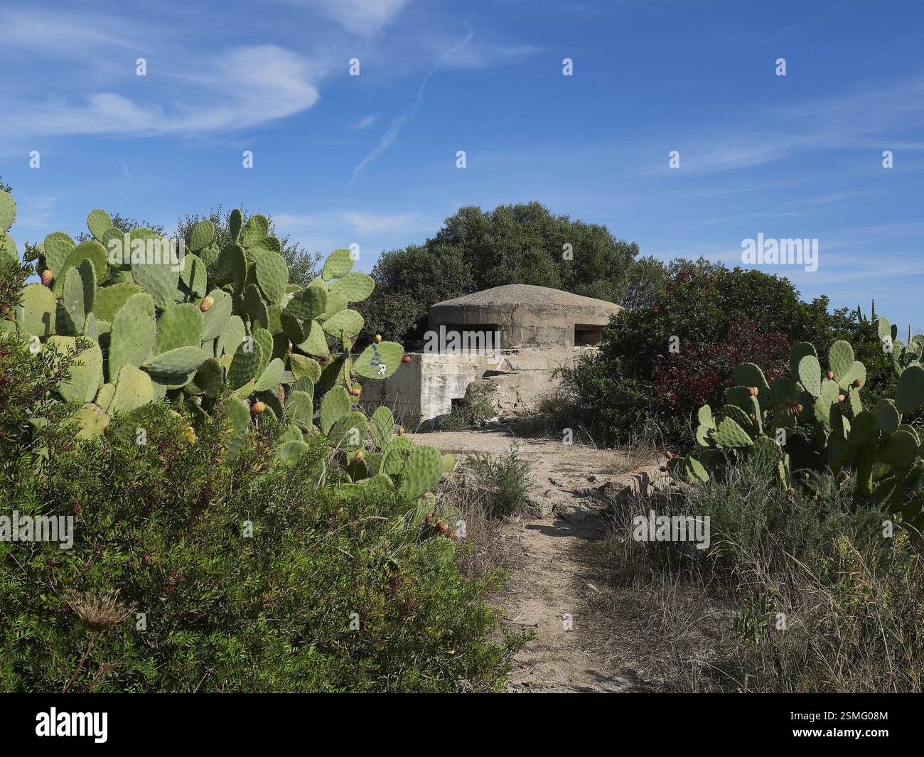 A picture of an old second world war bunker, Olbia, Italy, Europe Stock ...