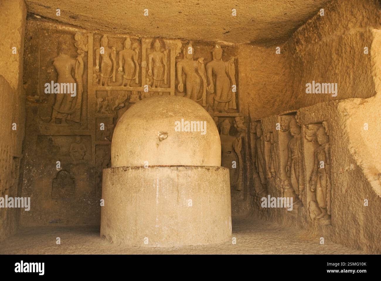 Buddhist Kanheri caves Krishanagiri at Sanjay Gandhi National Park ...
